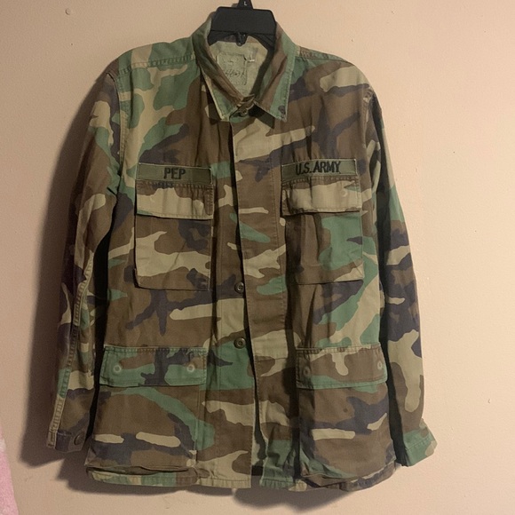 USA army | Jackets & Coats | Original Usarmy Shirt Jacket With Name Pep ...
